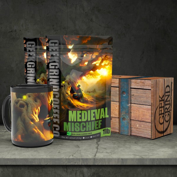 Medieval Mischief - Irish Cream Flavored Coffee – Geek Grind Coffee