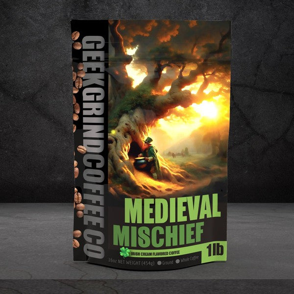 Medieval Mischief - Irish Cream Flavored Coffee – Geek Grind Coffee