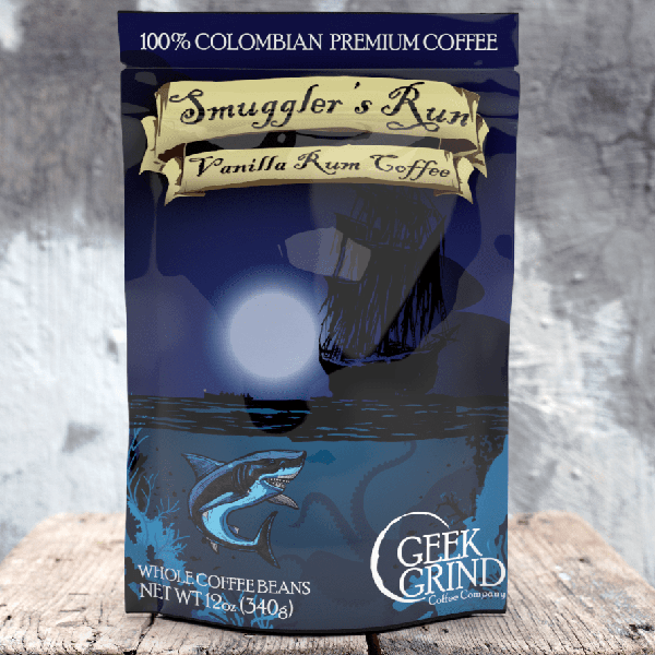 Smuggler's Run - Vanilla Rum Flavored Coffee – Geek Grind Coffee